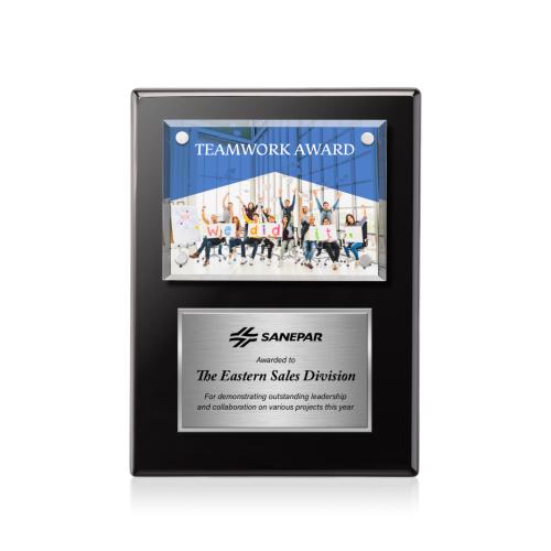 Gossamer Full Color Plaque - Black/Silver AWPV2541-S | Plaque Awards